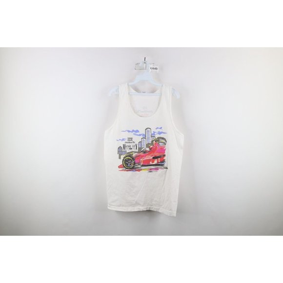 Vintage | Shirts | Vtg 9s Mens Large Spell Out 994 Detroit Grand Prix ...